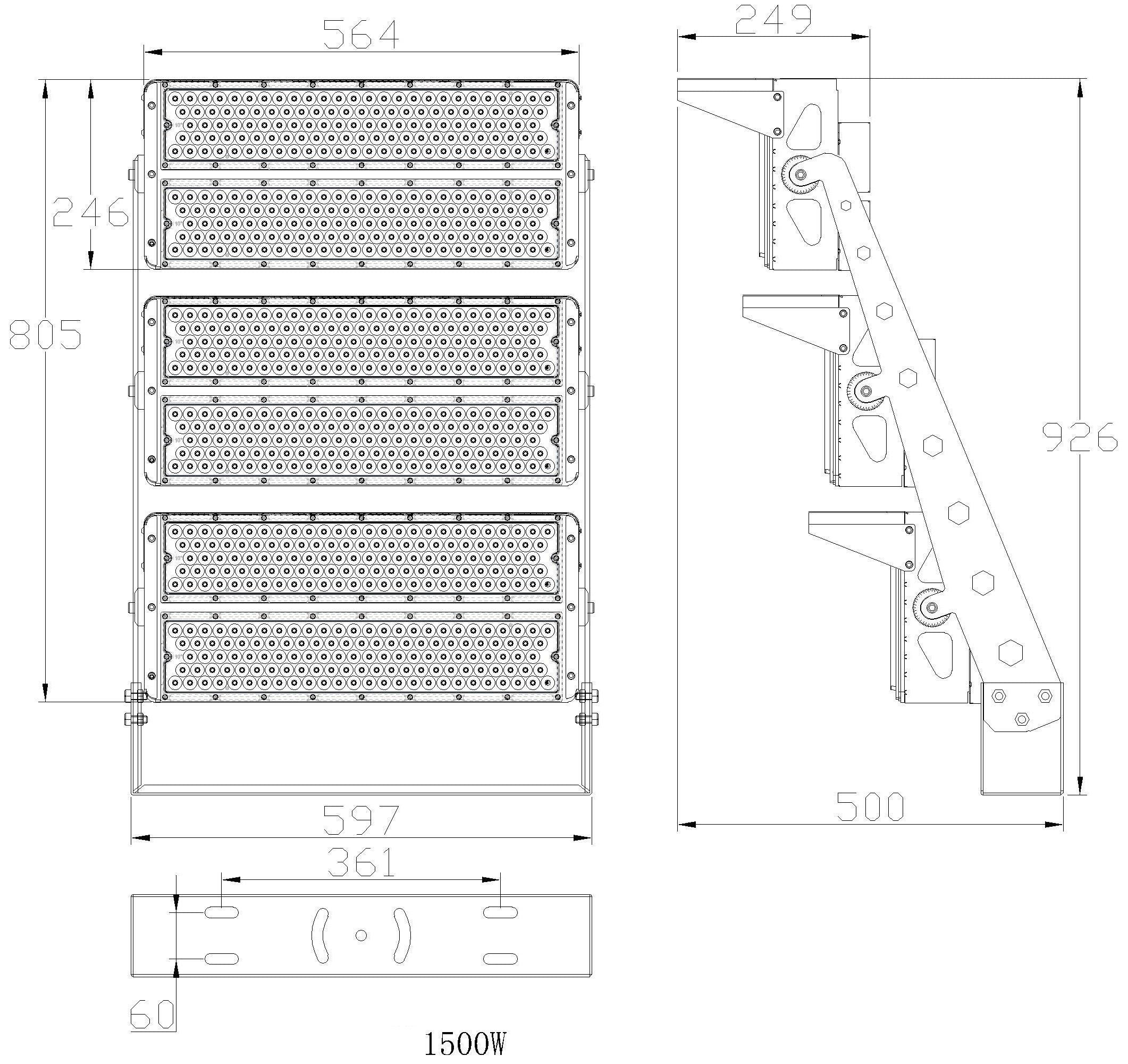 LED Adjustable Modular 1500 Sports Light – INUI